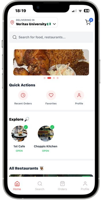 Foodys | Campus Food Delivery App